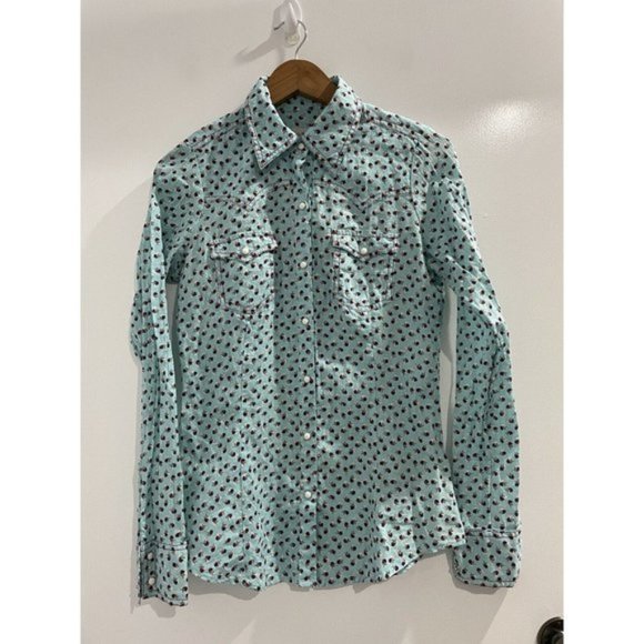 Roper | Tops | Roper Wear The West Women Shirt Pearl Snap Size Xs ...